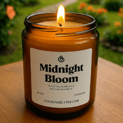 Midnight Bloom Candle - Dark Floral Elegance – CB